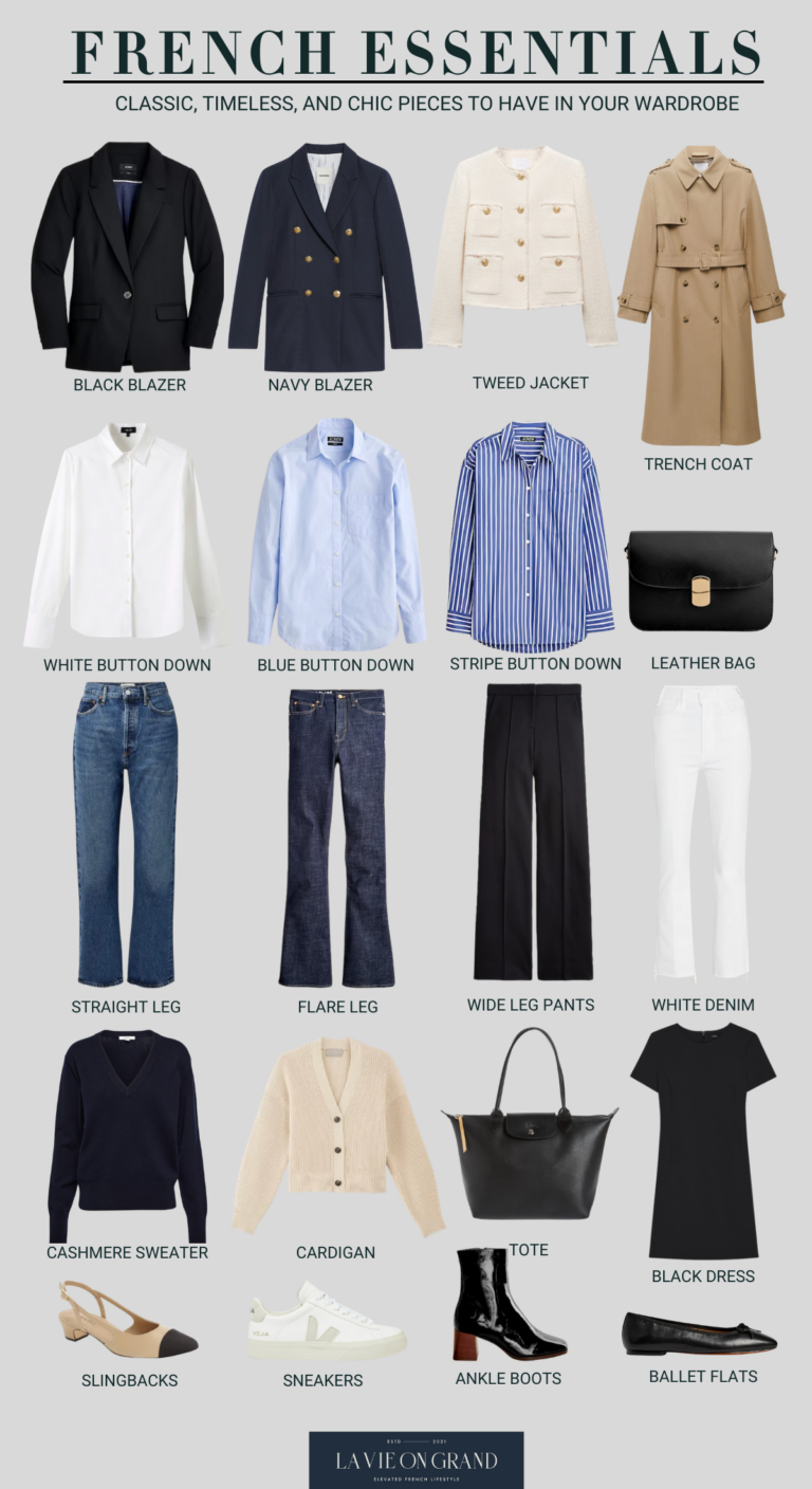 Essentials Of A French Wardrobe | LaVieOnGrand