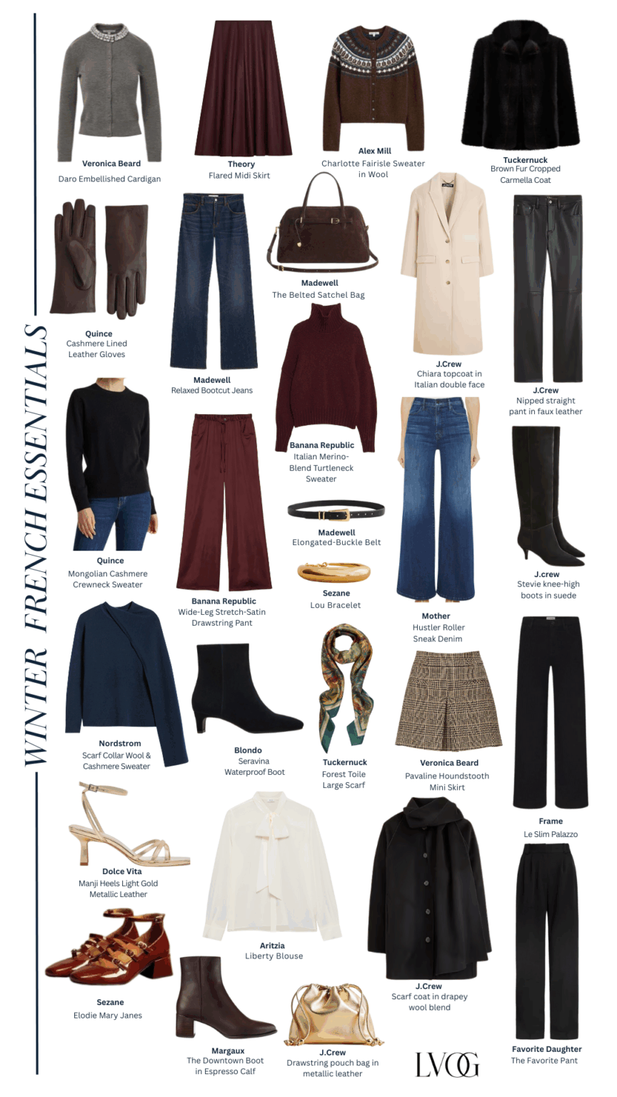 Chic French Essentials To Wear For Winter in Paris | La Vie On Grand