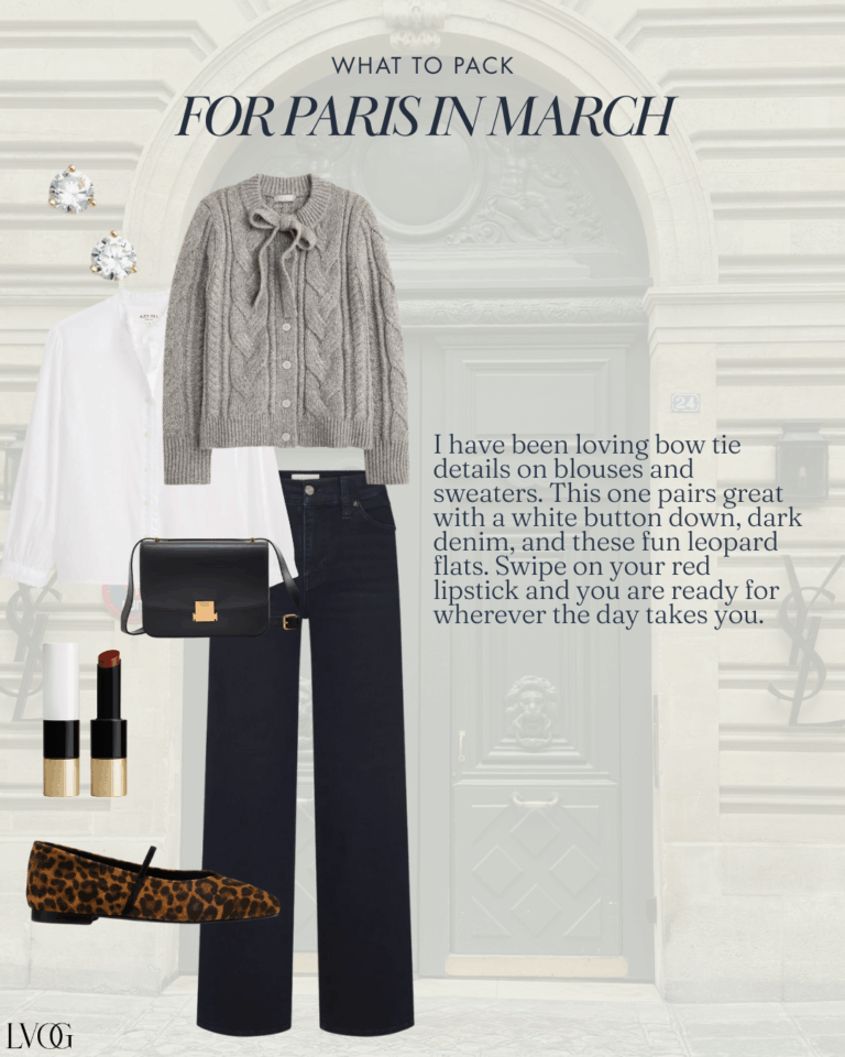 What to pack and wear for Paris in March and Spring | La Vie On Grand
