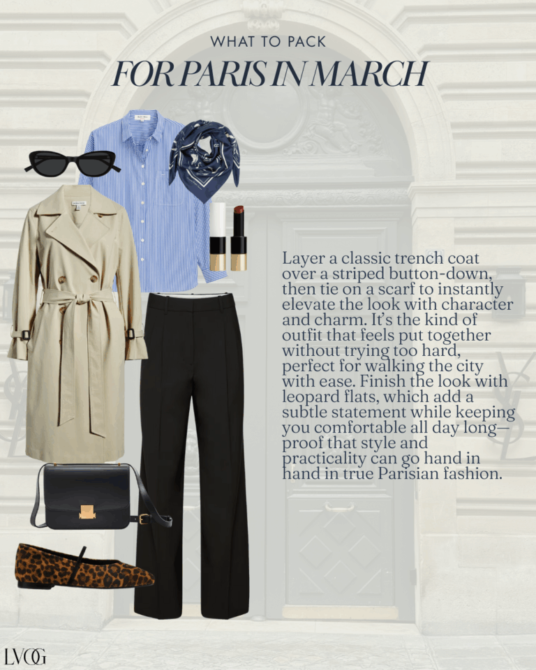 What to pack and wear for Paris in March and Spring | La Vie On Grand